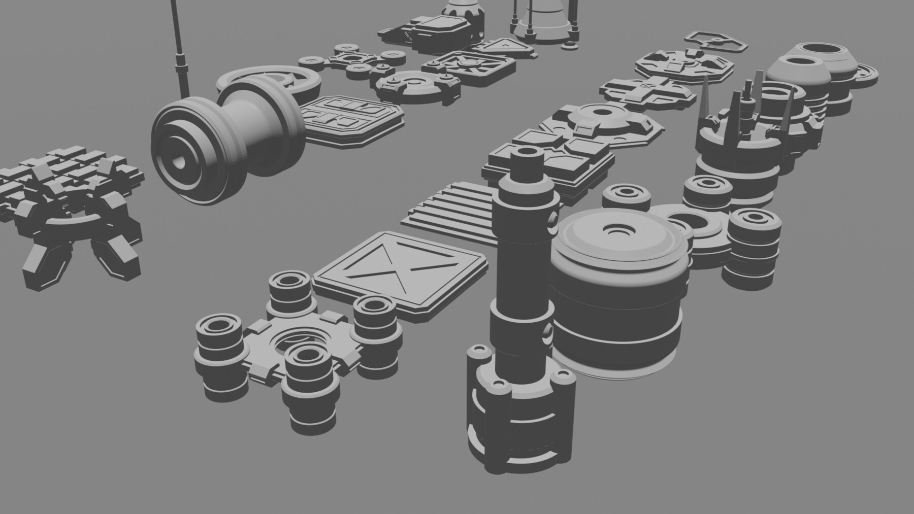 ArtStation - SCIFI Kitbash (30 Mesh) | Resources