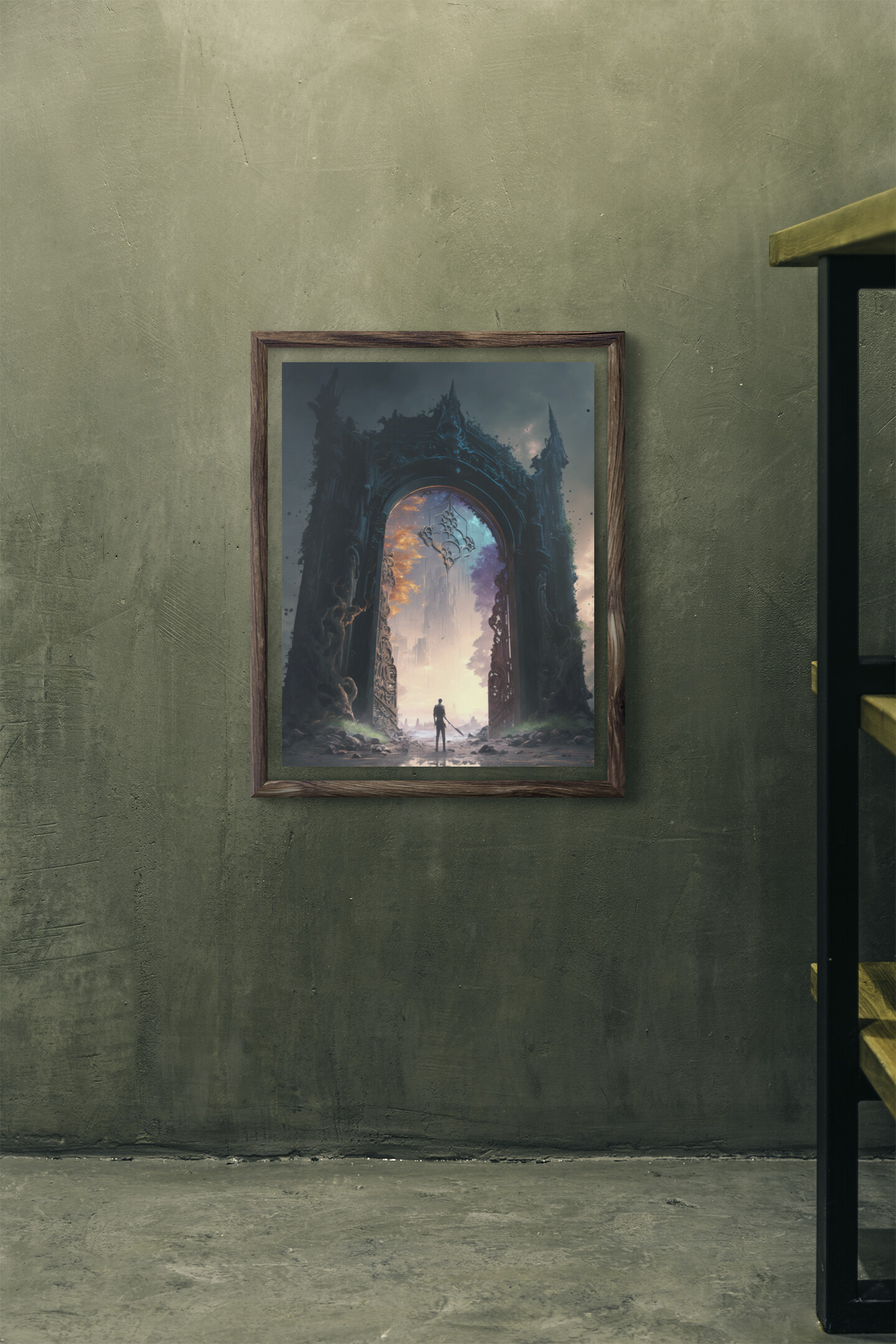 ArtStation - Realms Beyond: A Man's Gaze into the Unknown | Artworks