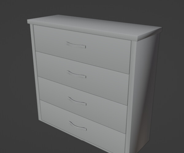 ArtStation - 3D Dresser | Game Assets