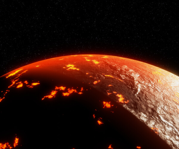 ArtStation - Lava Planet Low-poly 3D model | Resources