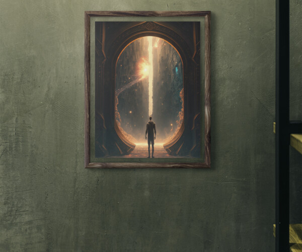 ArtStation - Passage to the Otherworld: A Man's Gaze into the Unknown | Artworks