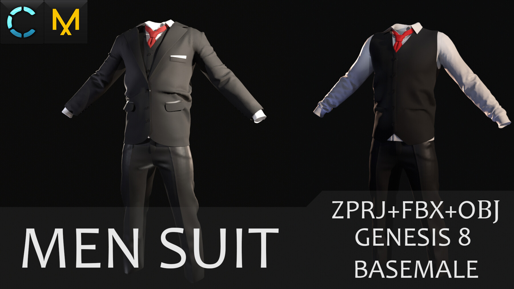 ArtStation - Men Suit | Game Assets