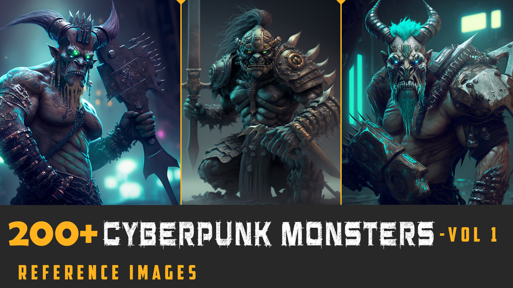 ArtStation - Cyberpunk Monsters Concept Reference _VOL.01 | Artworks