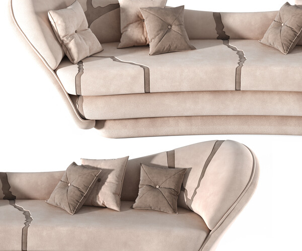 ArtStation - Wonatti Manarola Sofa 3D model | Resources