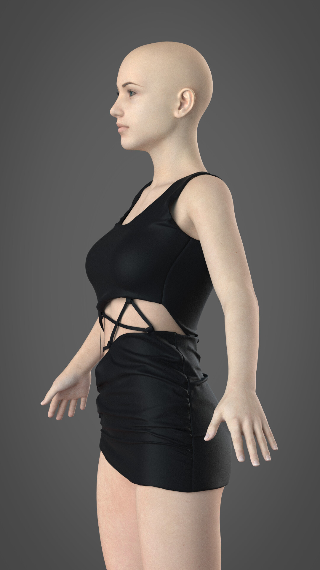 ArtStation - Dress With Lacing | Game Assets