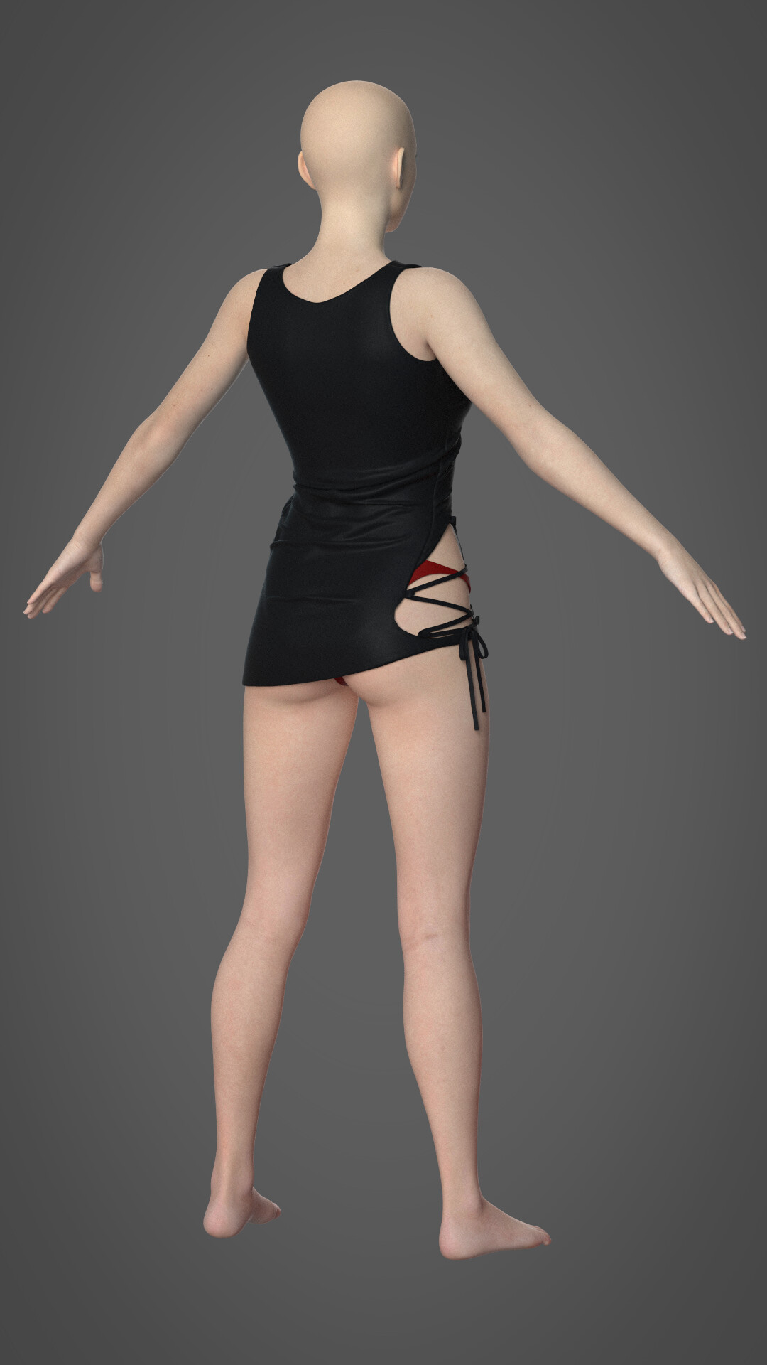 ArtStation - Dress With Lacing | Game Assets