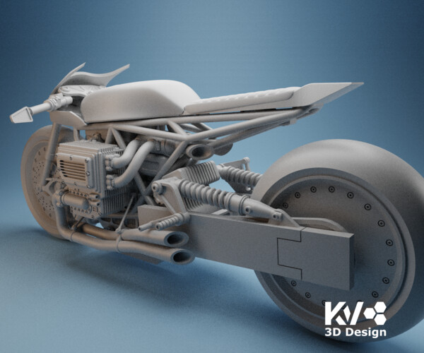 ArtStation - KV-The Batman Batcycle 2022 3D print model | Resources