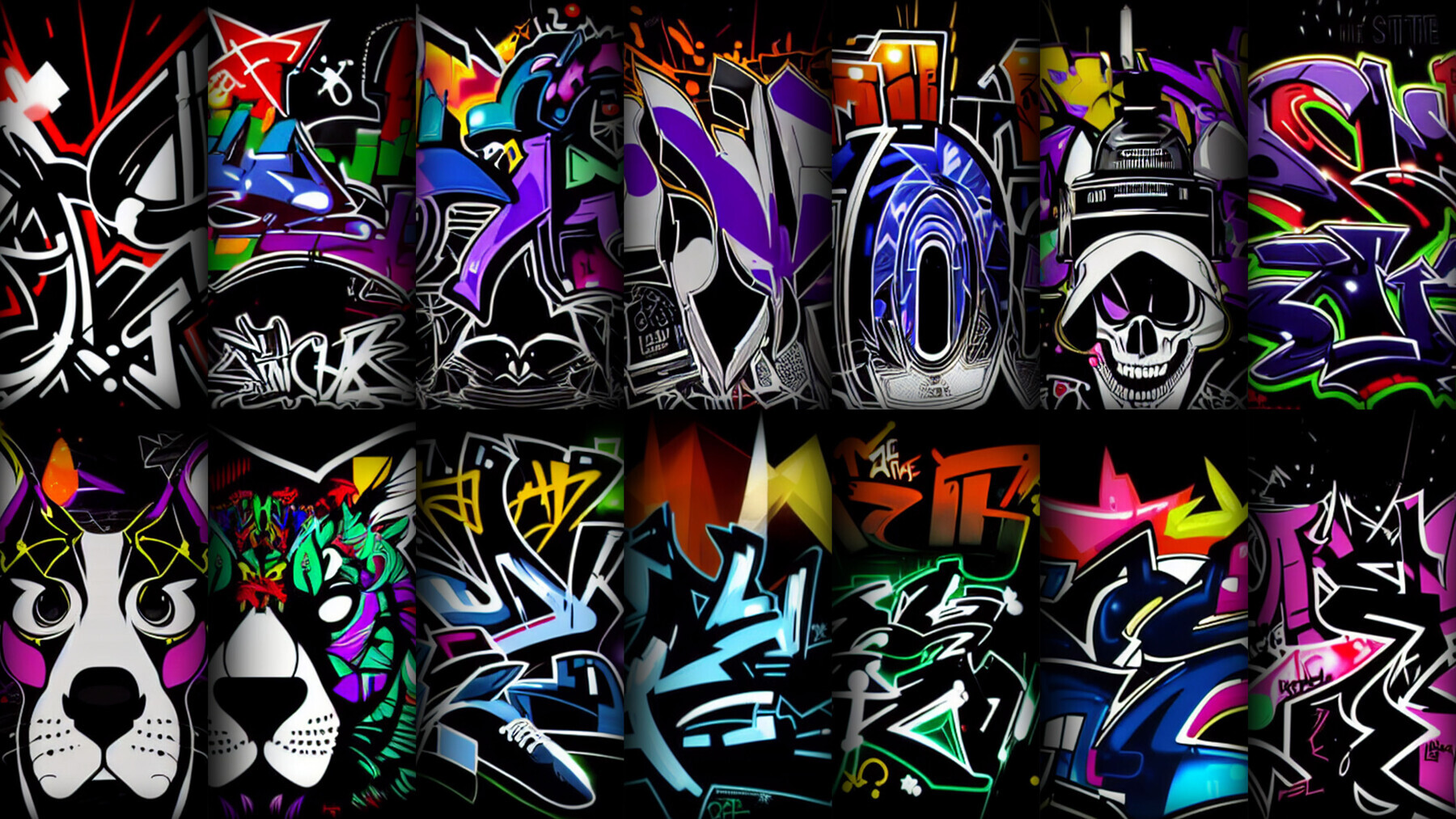 ArtStation - 7796 Graffiti MegaPack (4K Resolution) | Game Assets
