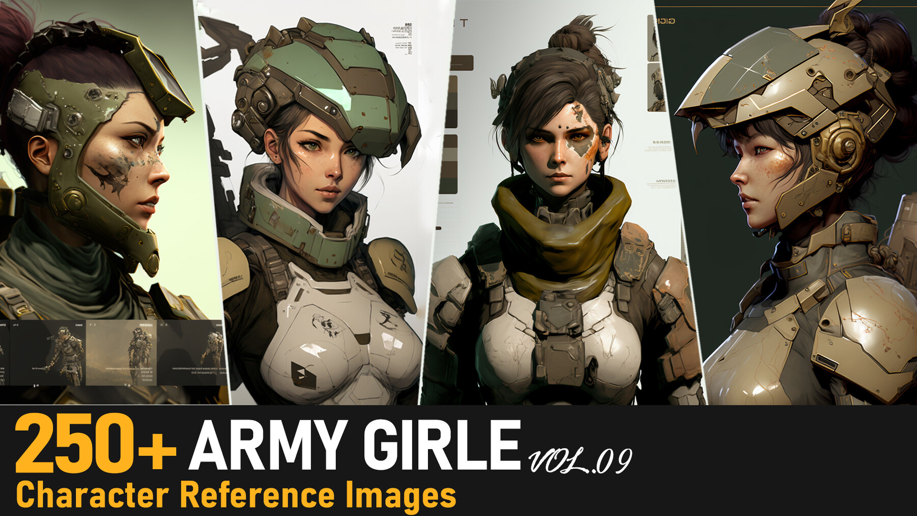 ArtStation - Army Girl VOL.09|4K Reference Images | Artworks