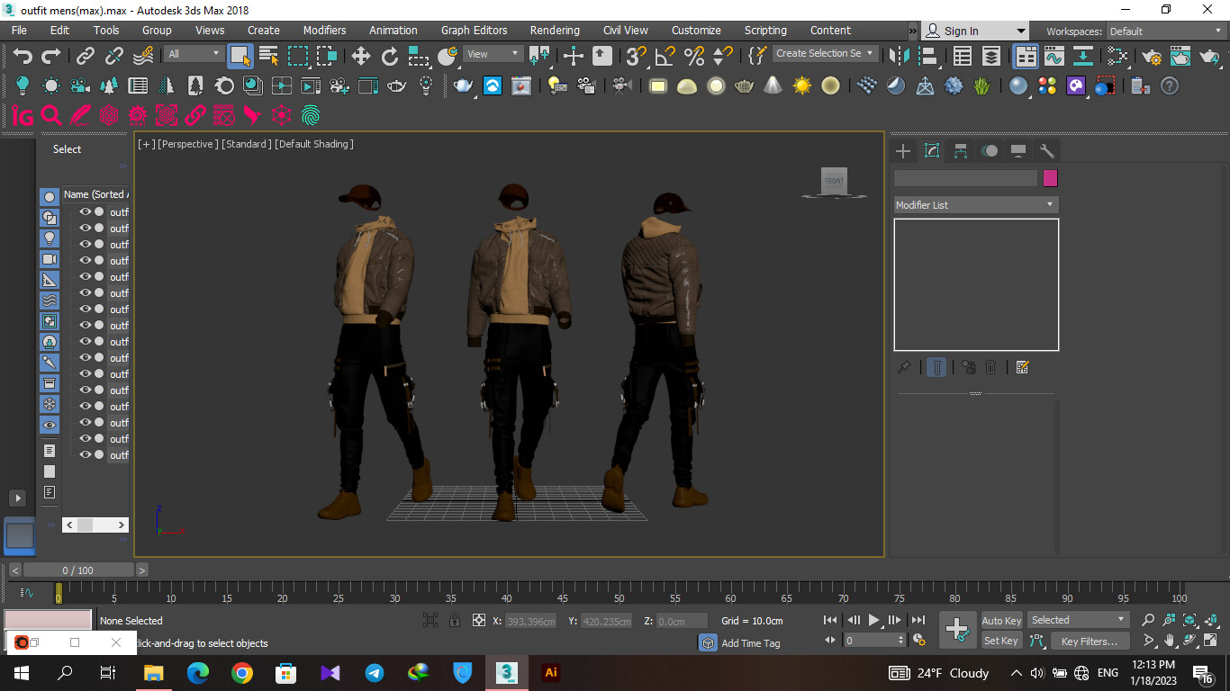 ArtStation - Mens Outfit | Game Assets