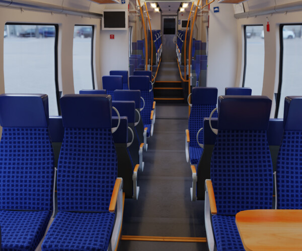 ArtStation - Bombardier TALENT 2 Train Abelio | Game Assets