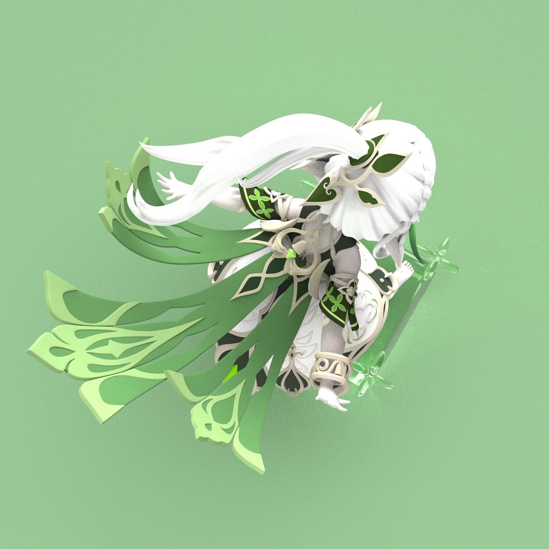 ArtStation - Nahida - Genshin Impact STL (First Attack Pose) | Resources