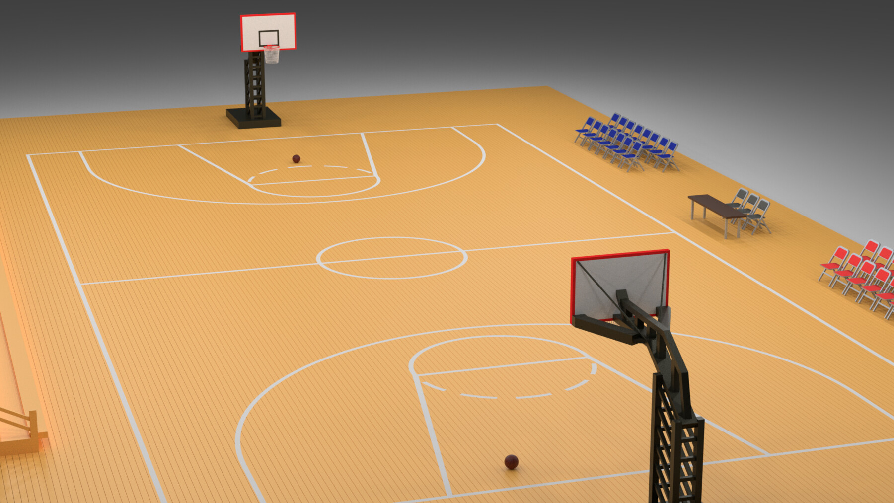 ArtStation - Cartoon Basketball Gym 2 3d model | Resources