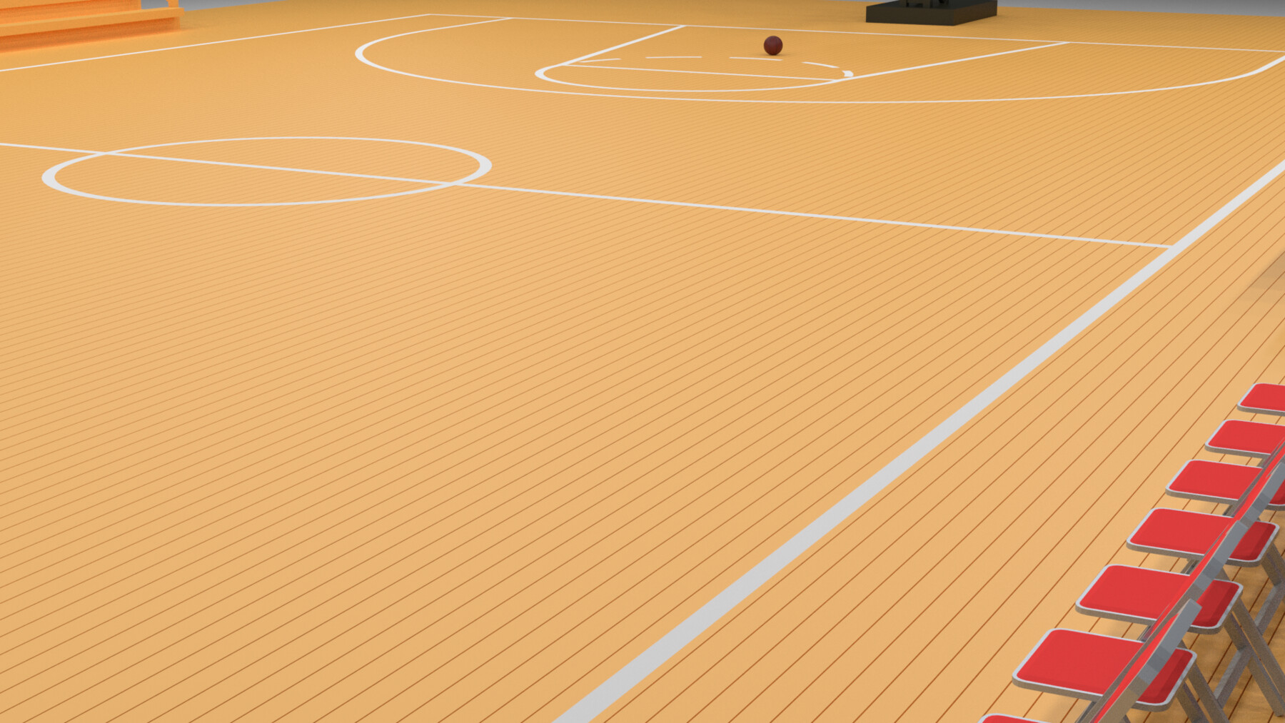 ArtStation - Cartoon Basketball Gym 2 3d model | Resources