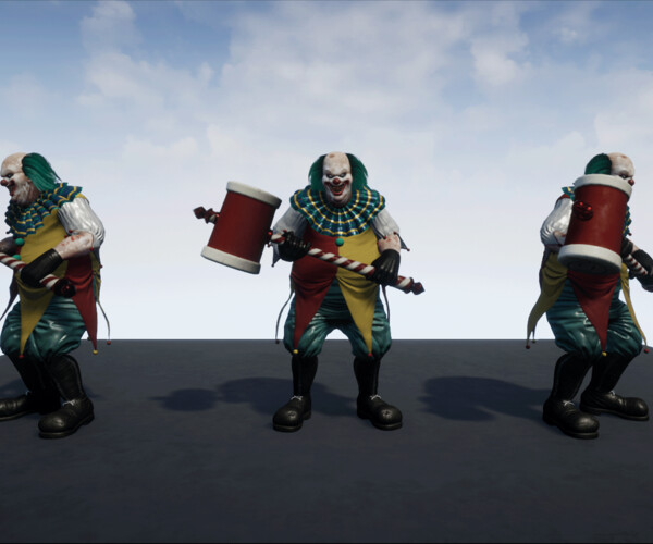 ArtStation - Killer Clown (Unreal Engine, Unity, .fbx and Textures ...