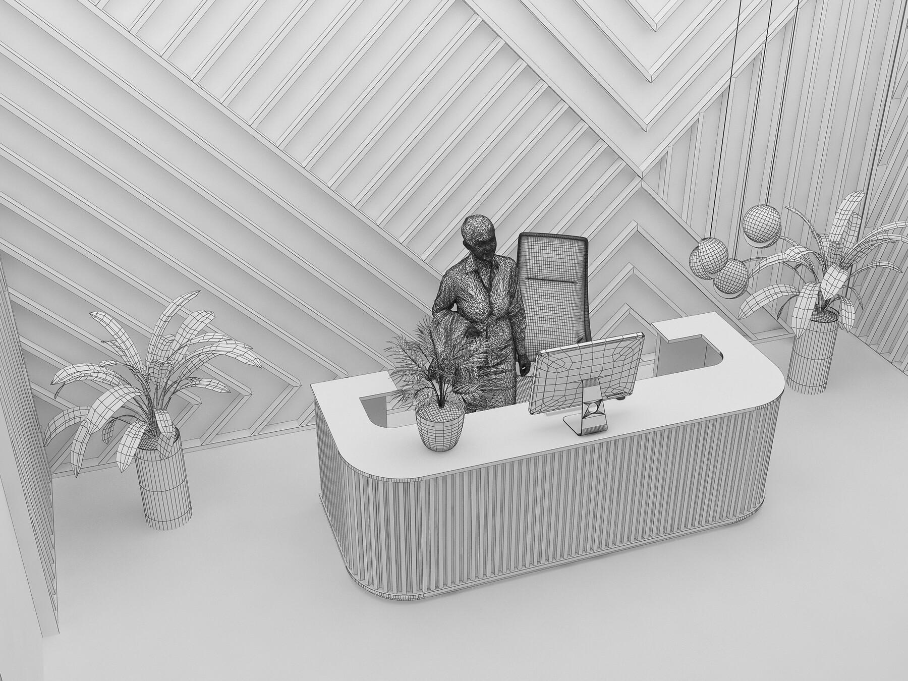 ArtStation - Reception Desk - 085 | Resources