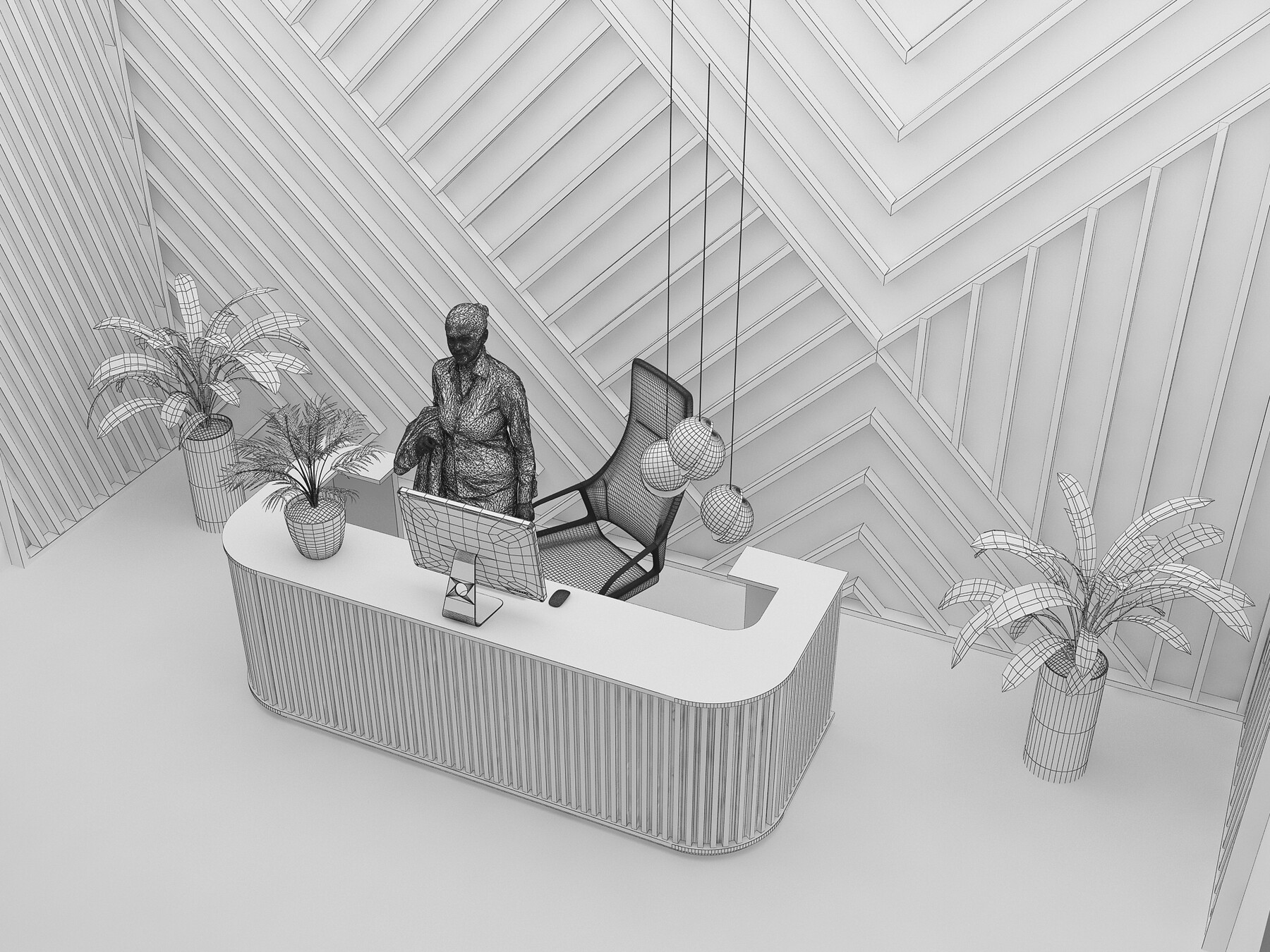 ArtStation - Reception Desk - 085 | Resources