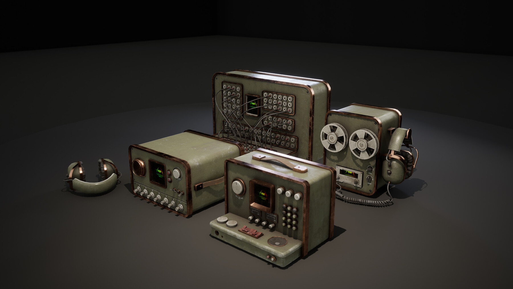 ArtStation - 15 Retro Tech Props with Hologram Material (FBX and UE4/5 ...