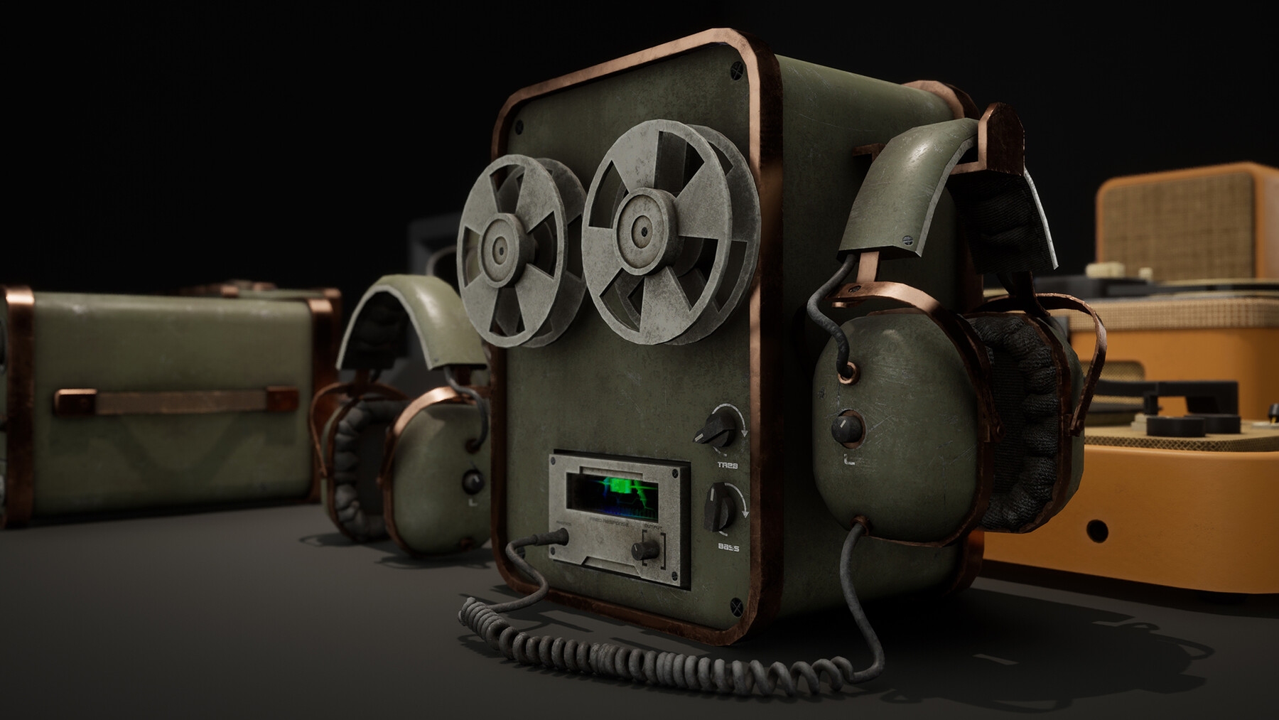 ArtStation - 15 Retro Tech Props with Hologram Material (FBX and UE4/5 ...