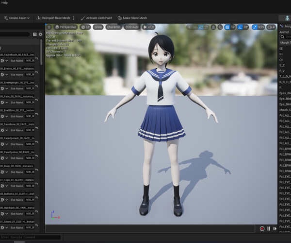ArtStation - VRM girl Asian Woman RealTime japanese korean Female 3D ...