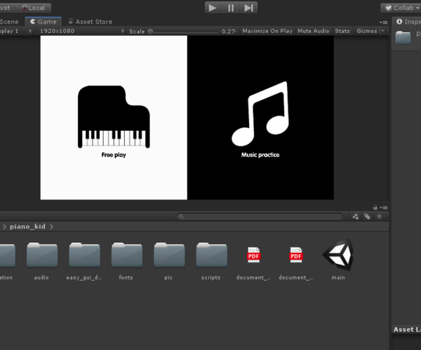 ArtStation - Unity Game Template - Piano Game | Game Assets