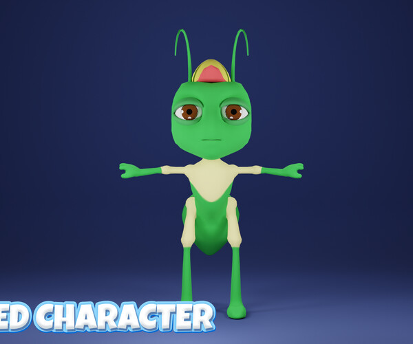 ArtStation - Bugs City Low Poly Cartoon Town 3D Art FREE Small Pack ...