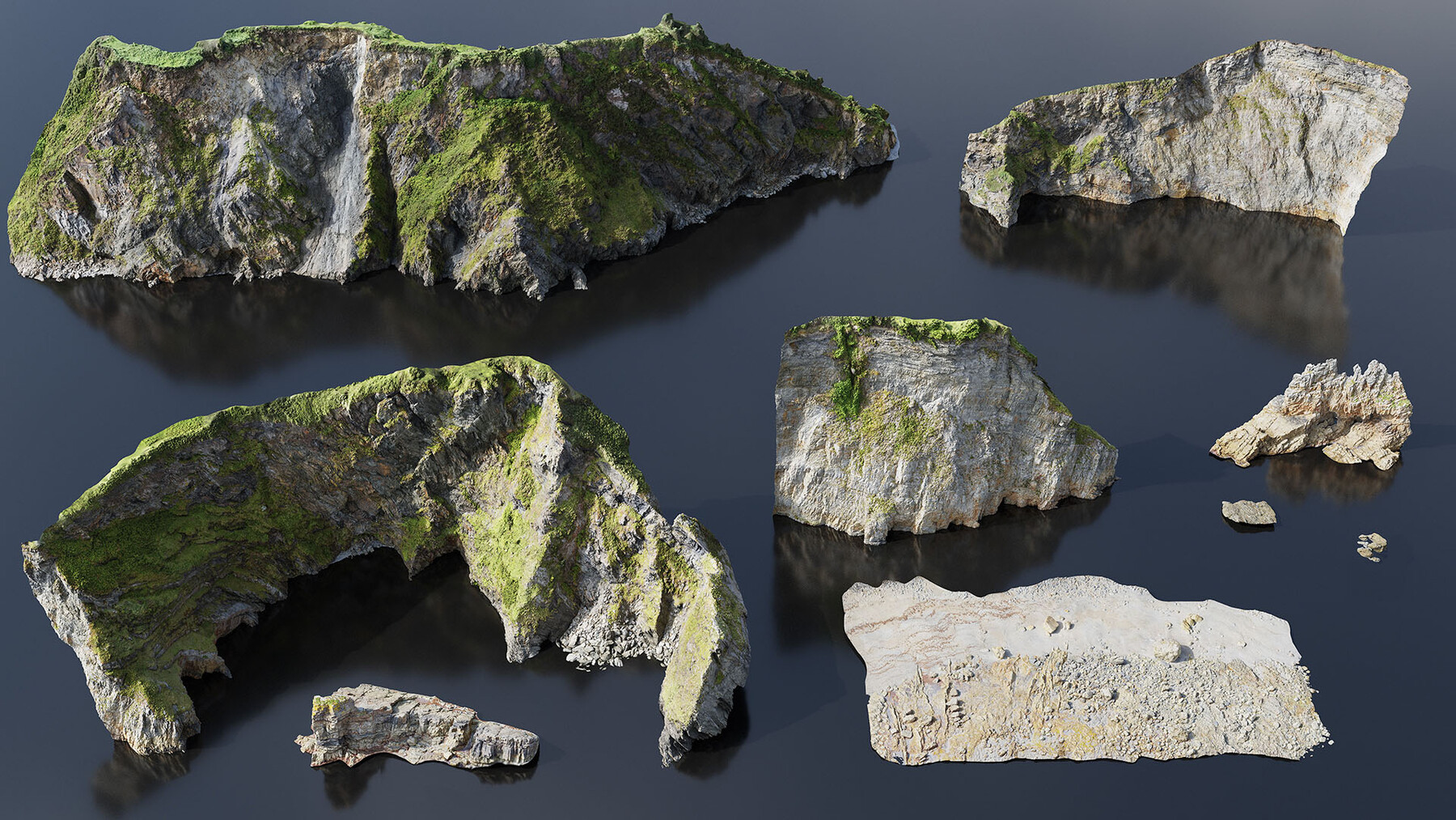 ArtStation - Large Coastal Cliff Scan Collection PBR | Resources