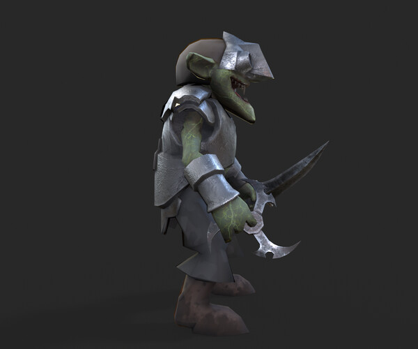 ArtStation - stylized low poly goblin | Game Assets