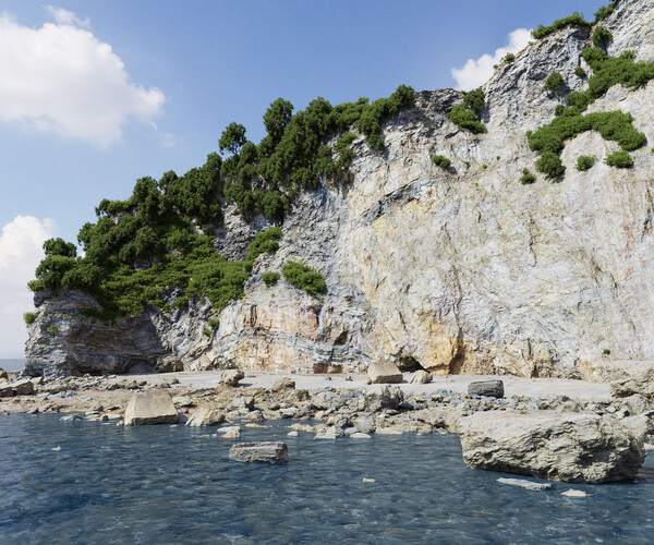 ArtStation - Large Coastal Cliff Scan Collection PBR | Resources