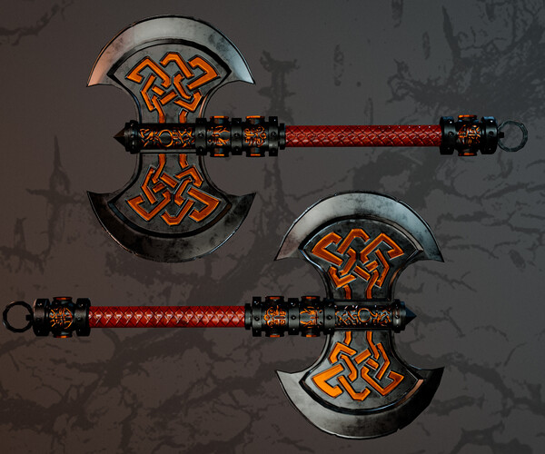 ArtStation - Dwarf Axe | Game Assets
