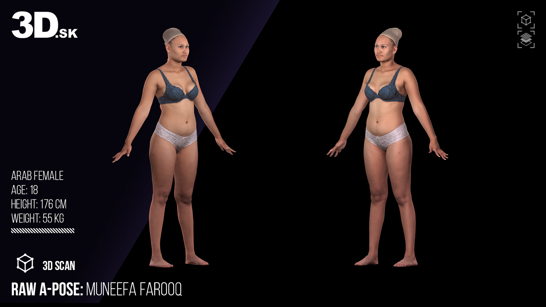 ArtStation - Raw A Pose|Muneefa Farooq Underwear | Resources