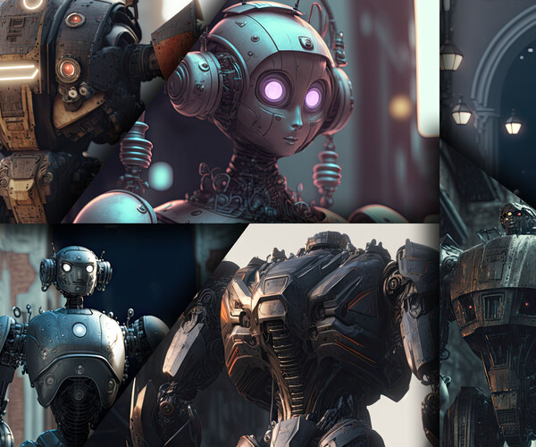 ArtStation - 183 Robot Hard Surface (More Than 8K Resolution) | Artworks