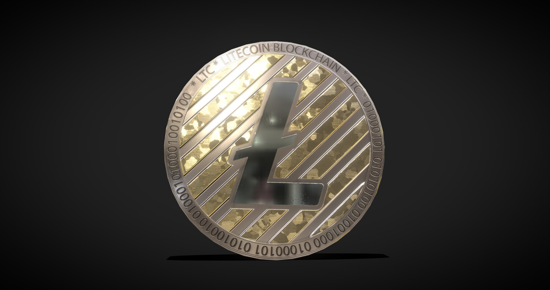 ArtStation - Litecoin LTC Cryptocurrency Coin - low poly 3D model | Resources