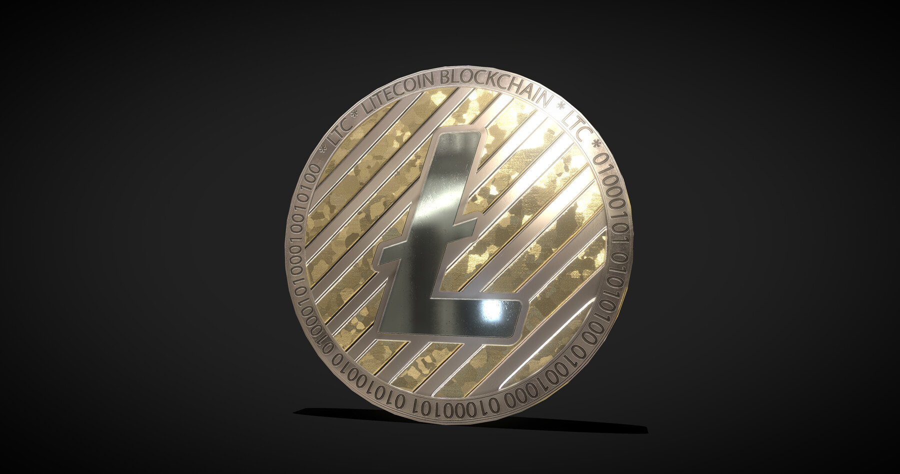 ArtStation - Litecoin LTC Cryptocurrency Coin - low poly 3D model ...
