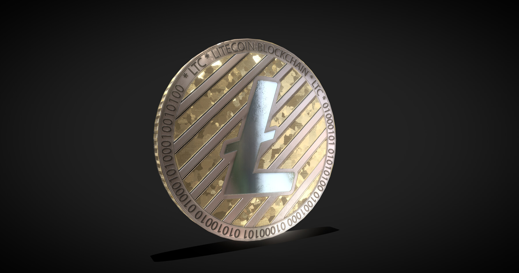ArtStation - Litecoin LTC Cryptocurrency Coin - low poly 3D model ...