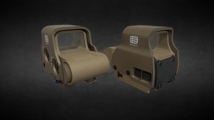 ArtStation - [MWS] EOTech EXPS-2 Holographic Sight | Game Assets