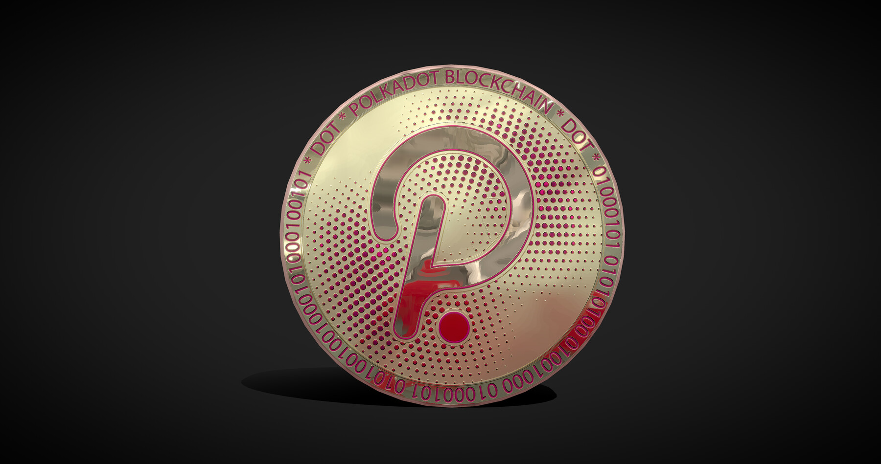 ArtStation - Polkadot Coin - low poly 3D model | Resources