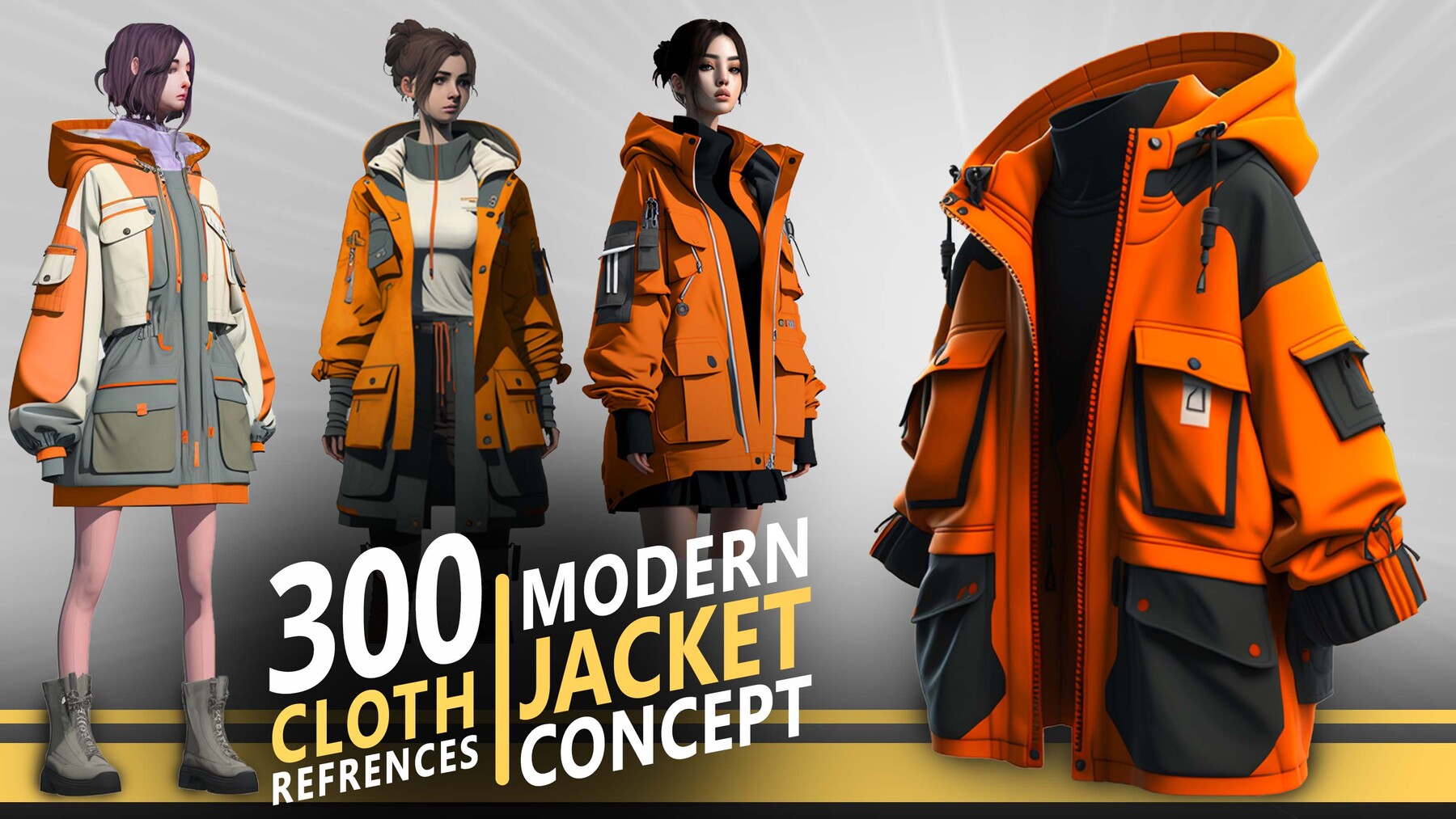 ArtStation - 300 Modern Jacket Concept - Character references | Artworks