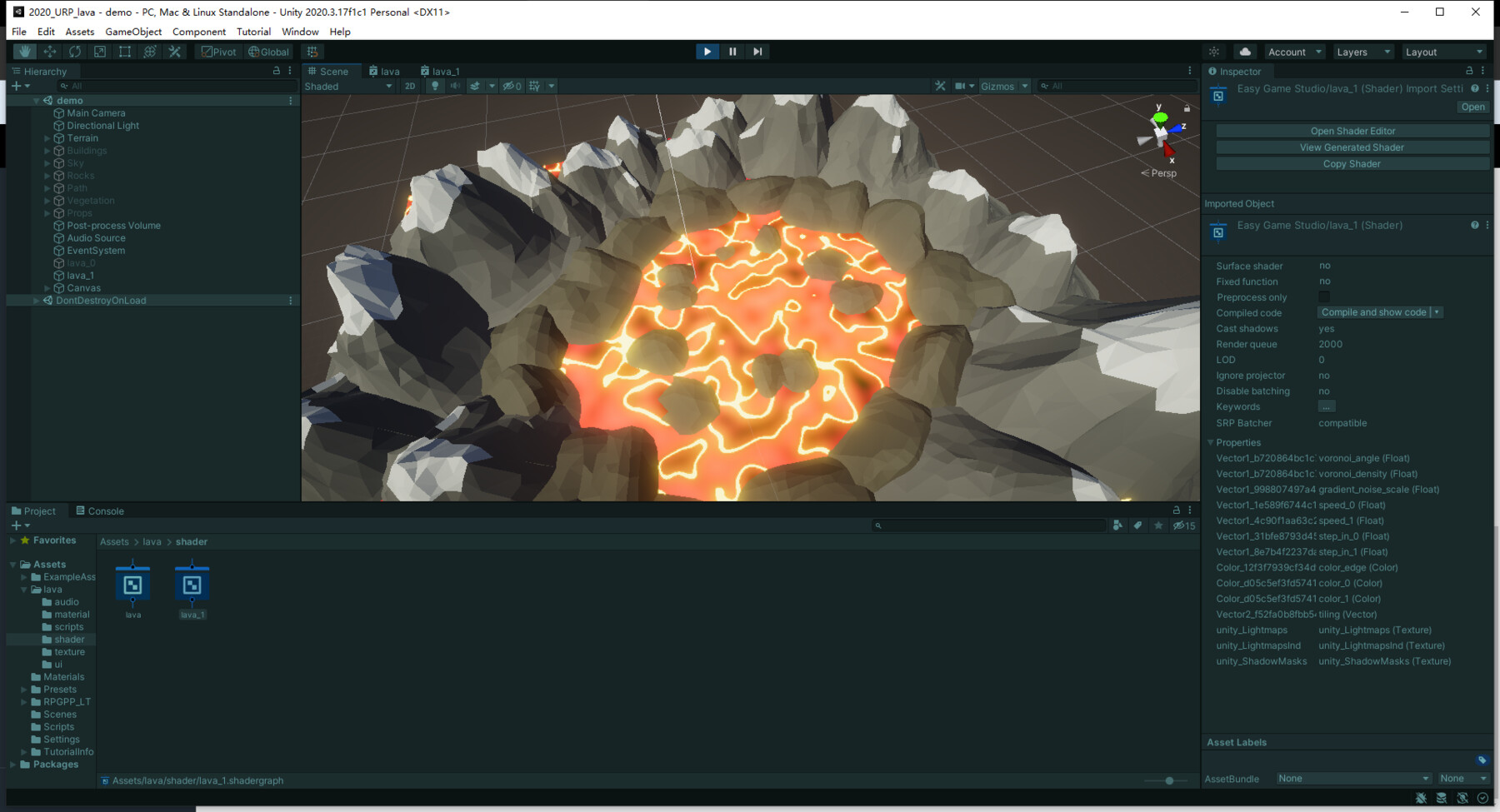 ArtStation - Unity VFX - Lava Effect | Game Assets