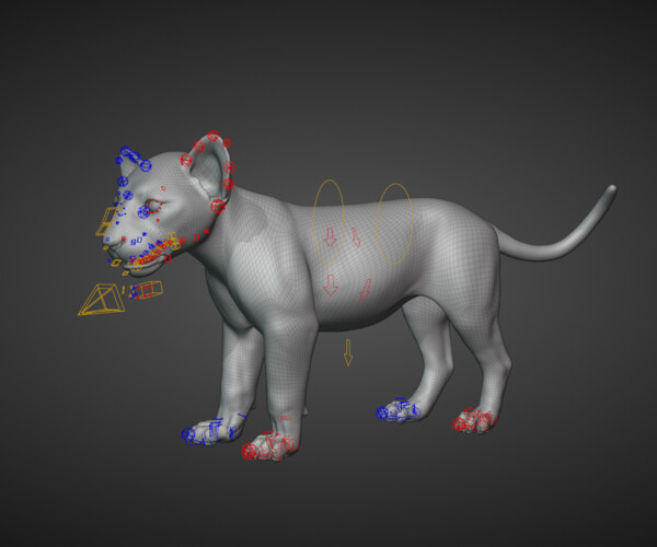 ArtStation - Lion Cub Animated | VFX Grace | Game Assets