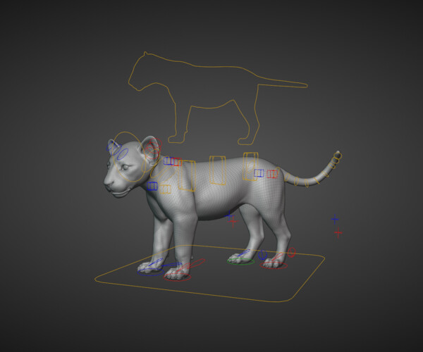 ArtStation - Lion Cub Animated | VFX Grace | Game Assets