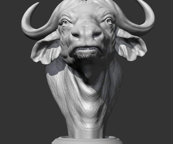 ArtStation - Buffalo Head AM03 3D print model | Resources