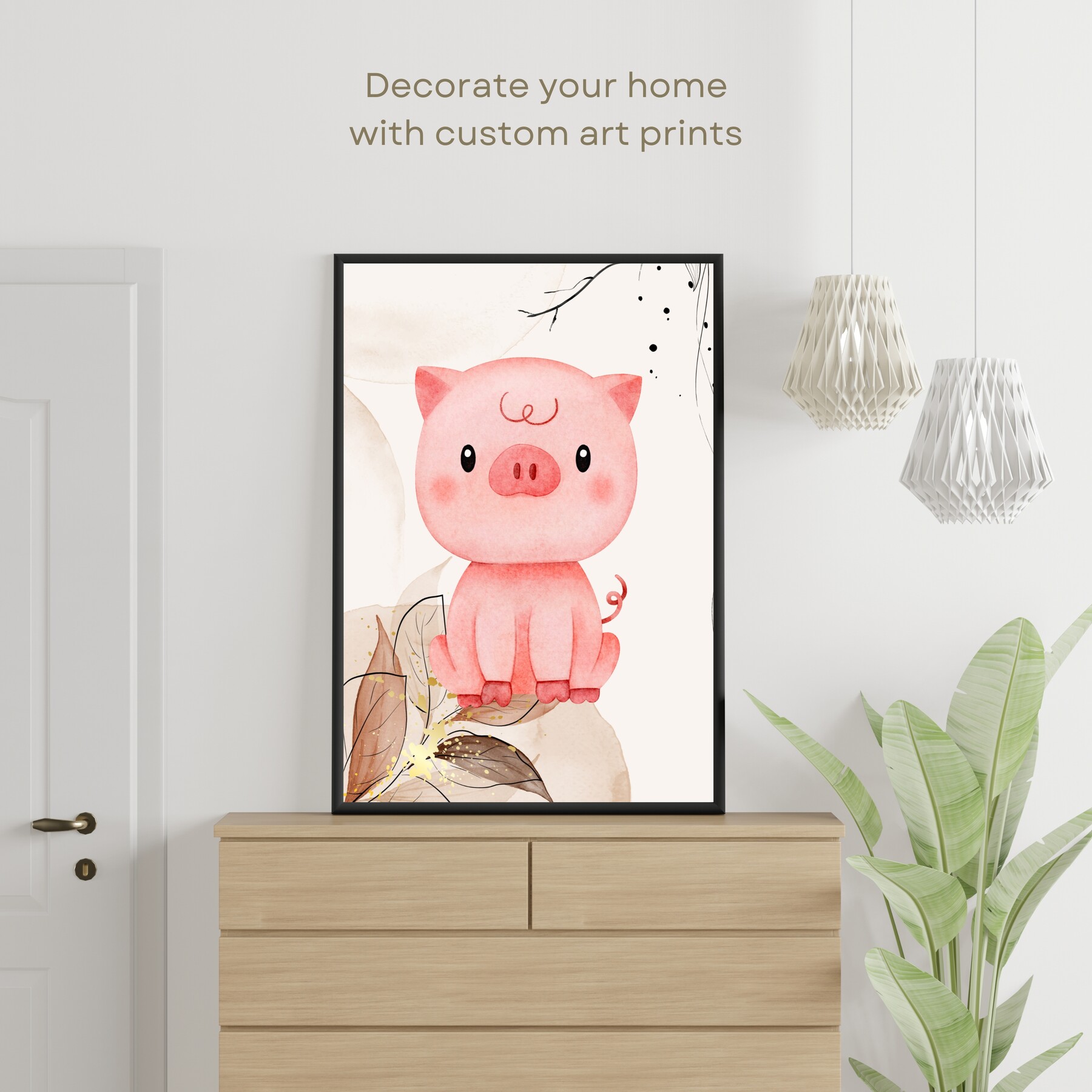 ArtStation - Little Pink Pig Art Print | Artworks