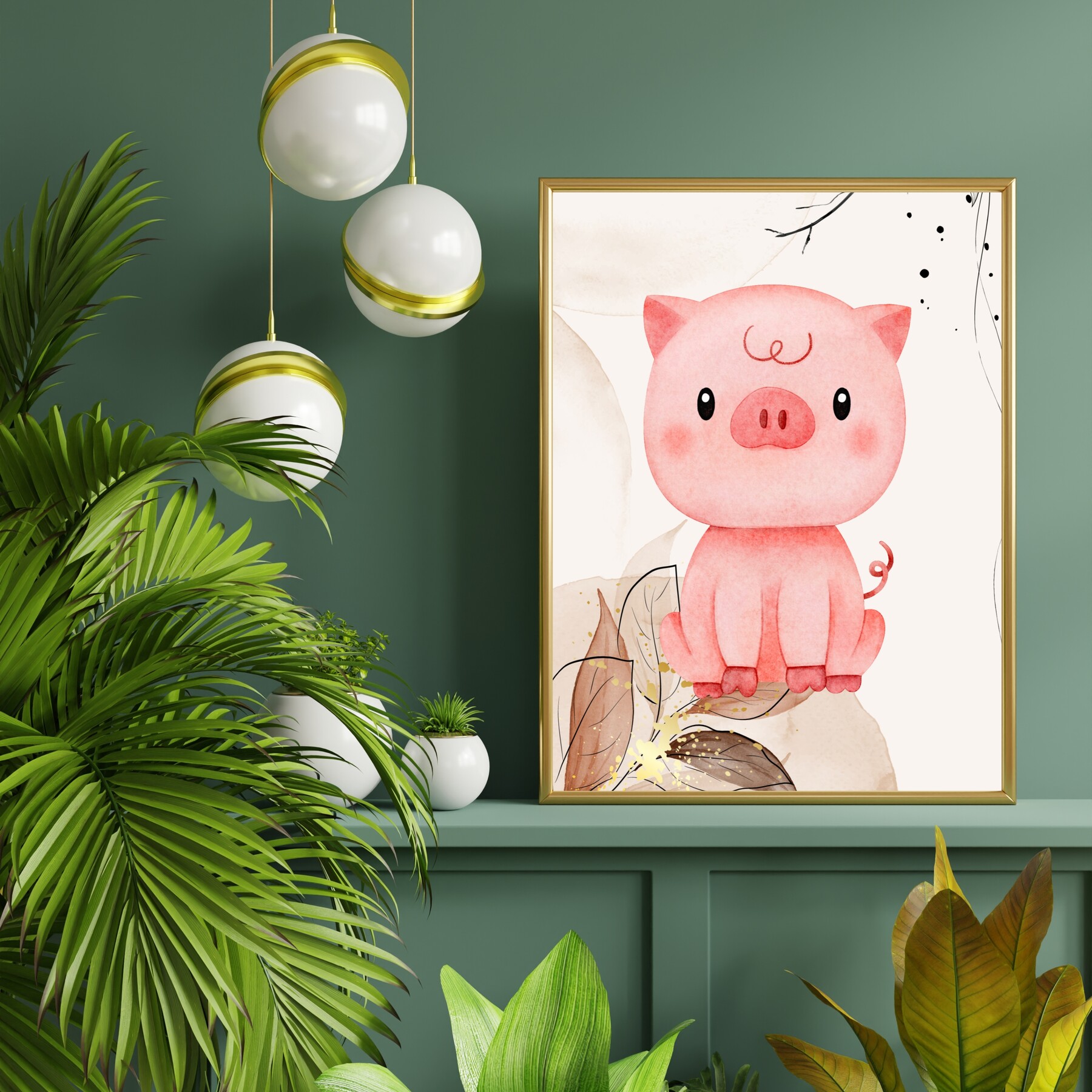 ArtStation - Little Pink Pig Art Print | Artworks