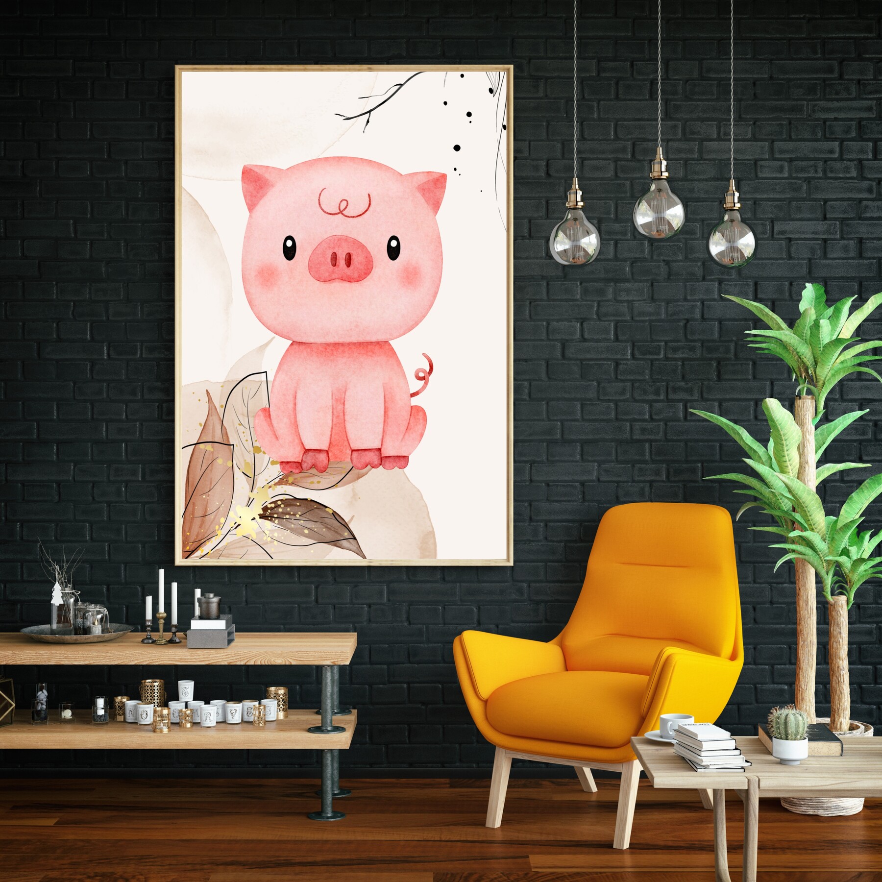 ArtStation - Little Pink Pig Art Print | Artworks