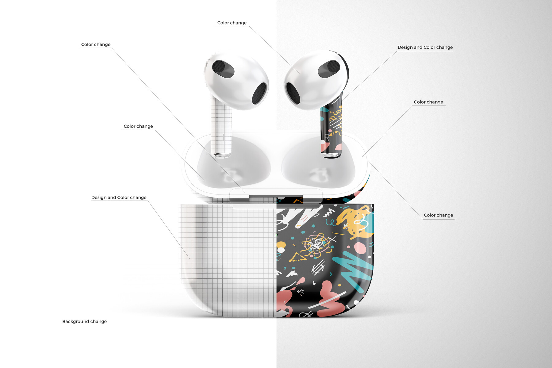 ArtStation - AirPods 3 Skins & Box Mockup | Artworks
