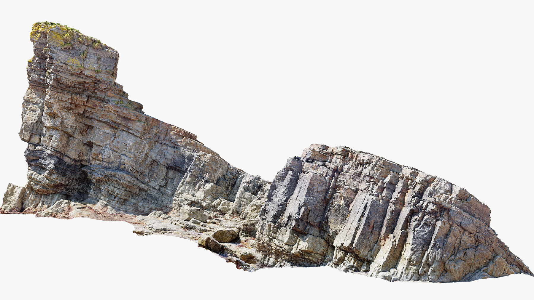 ArtStation - Large Coastal Cliff Formation PBR Scan 01 & Highpoly ...