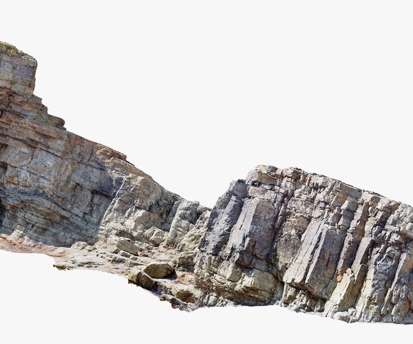 ArtStation - Large Coastal Cliff Formation PBR Scan 01 & Highpoly ...