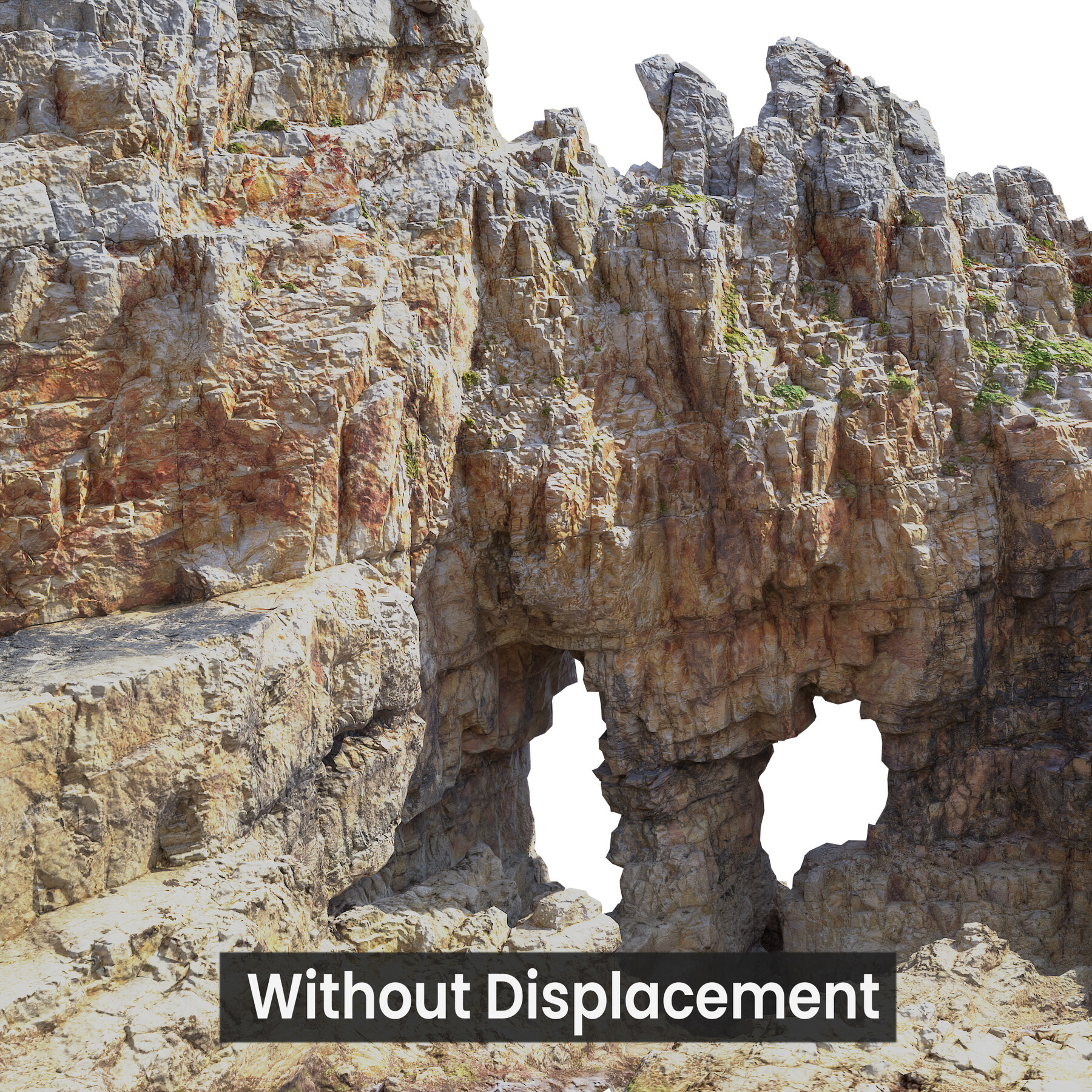 ArtStation - Large Coastal Cliff Formation PBR Scan 02 & Highpoly ...