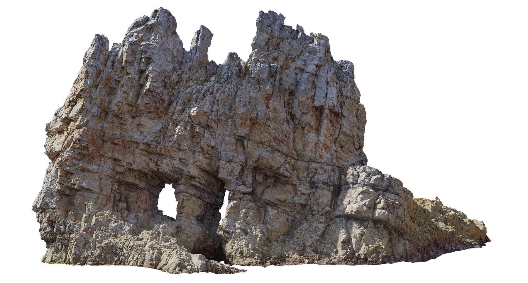 ArtStation - Large Coastal Cliff Formation PBR Scan 02 & Highpoly ...